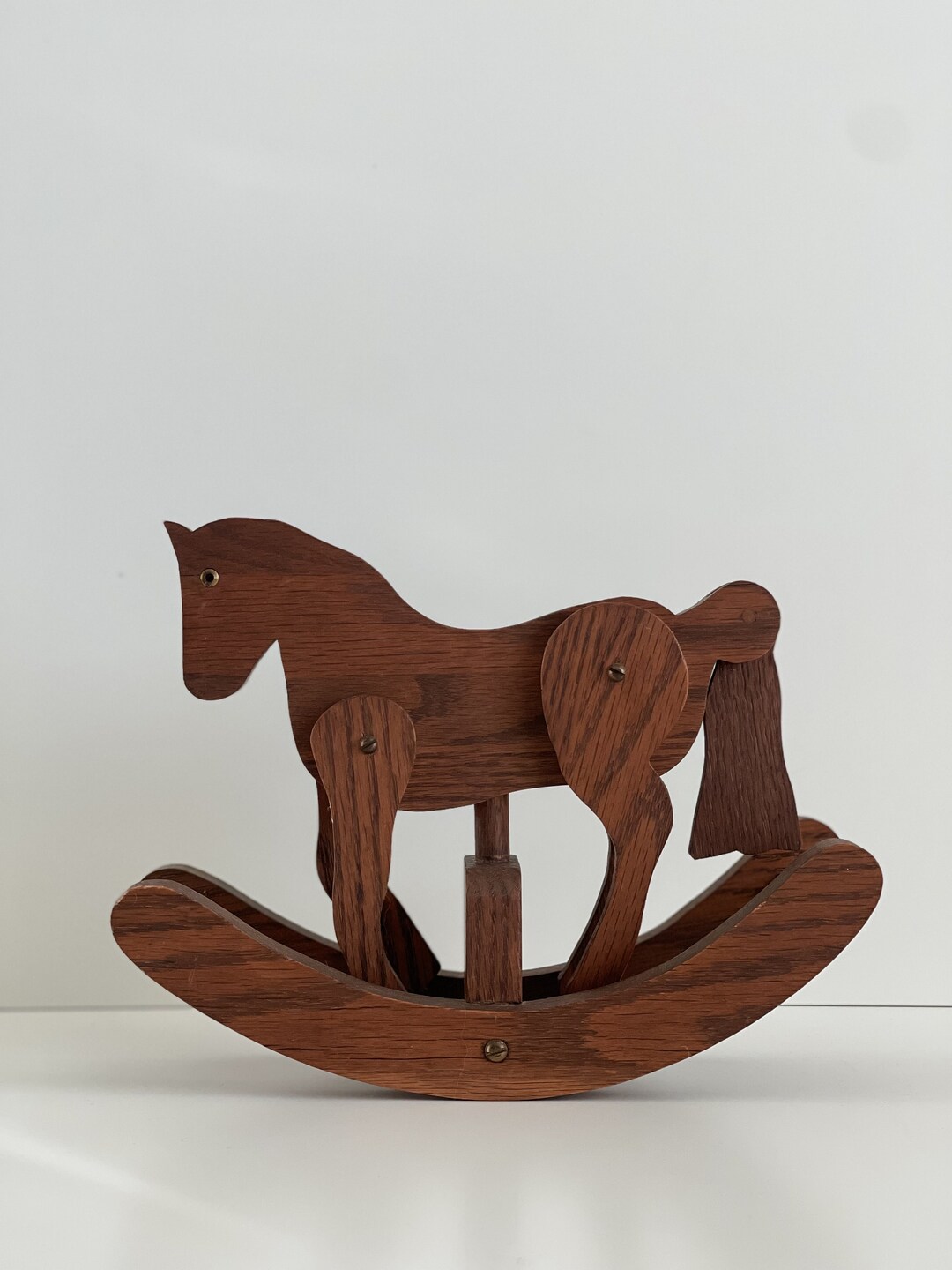 Handcrafted Wooden Rocking Horse | Vintage - Etsy