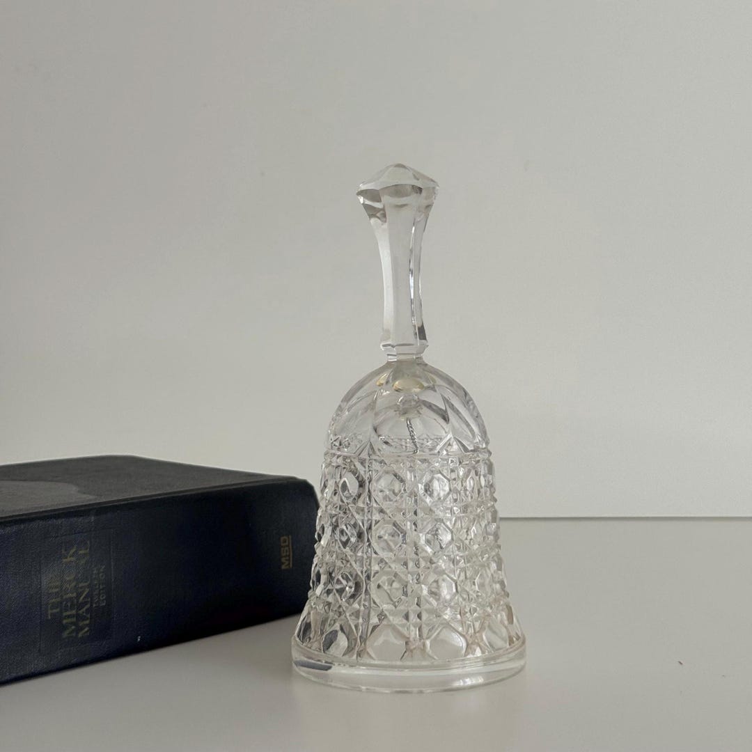 Cut Glass Bell | Jingle Bell | Vintage - Etsy