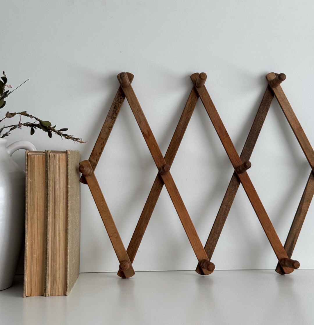 Vintage Wooden Peg Rack, Vintage Peg Rack, Home Find, Antique Home ...