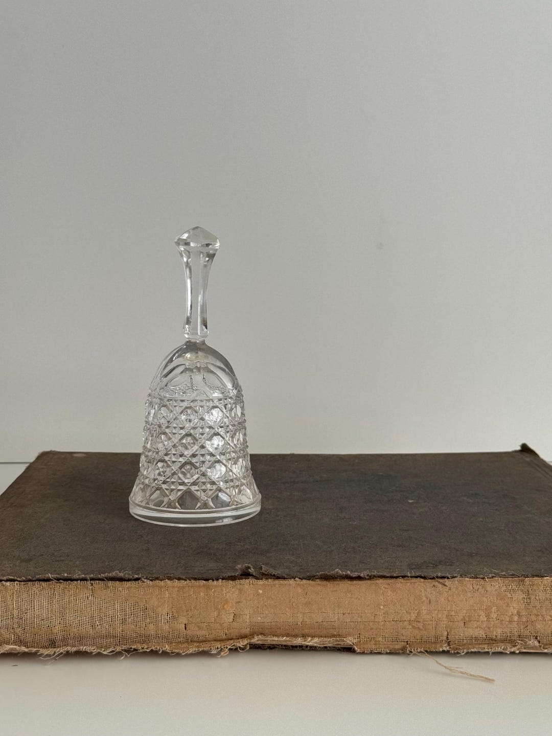 Cut Glass Bell Jingle Bell Vintage - Etsy