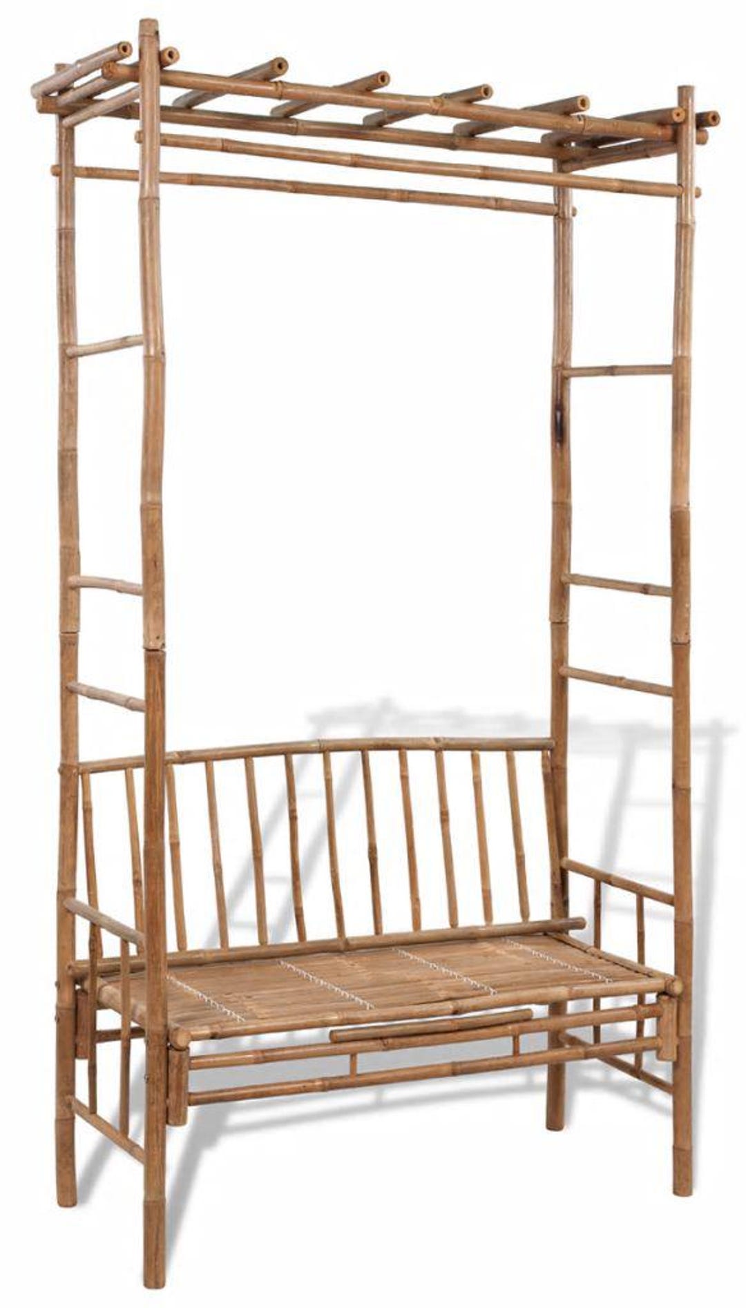 Bamboo Garden Arbor With Seat - Etsy