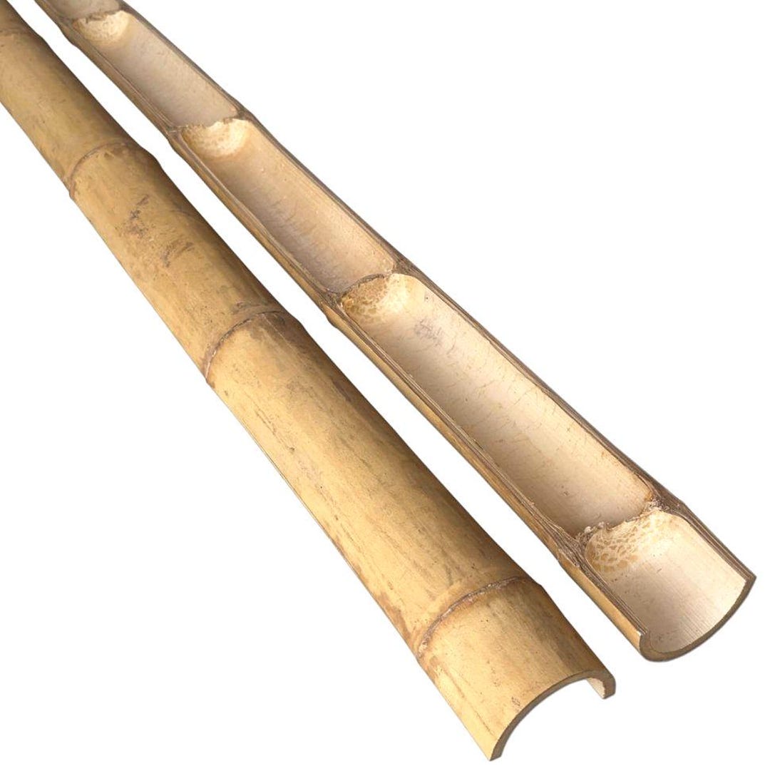 Half Round Natural Bamboo Cap Molding, 2"-6" Wide, 24"-92 Inches Long ...