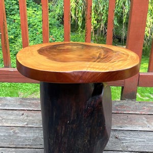 Monkey Pod Log Wood Stump Stool and Side Table - Etsy
