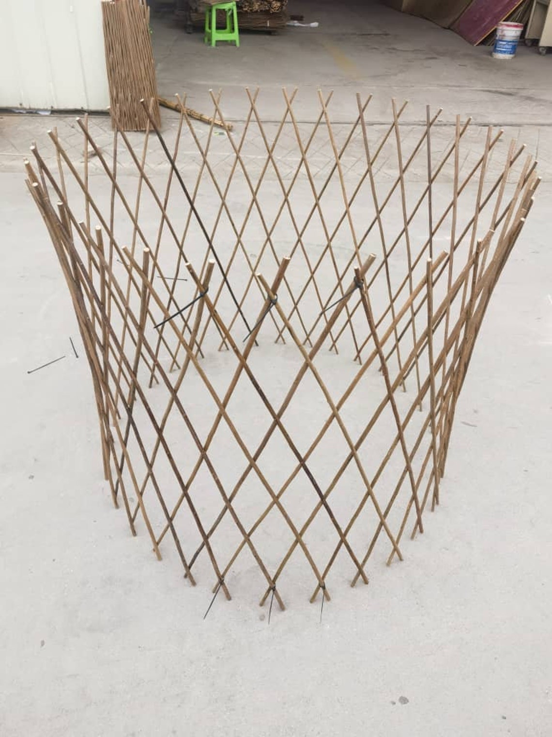 Willow Circular Trellis Fence - Etsy