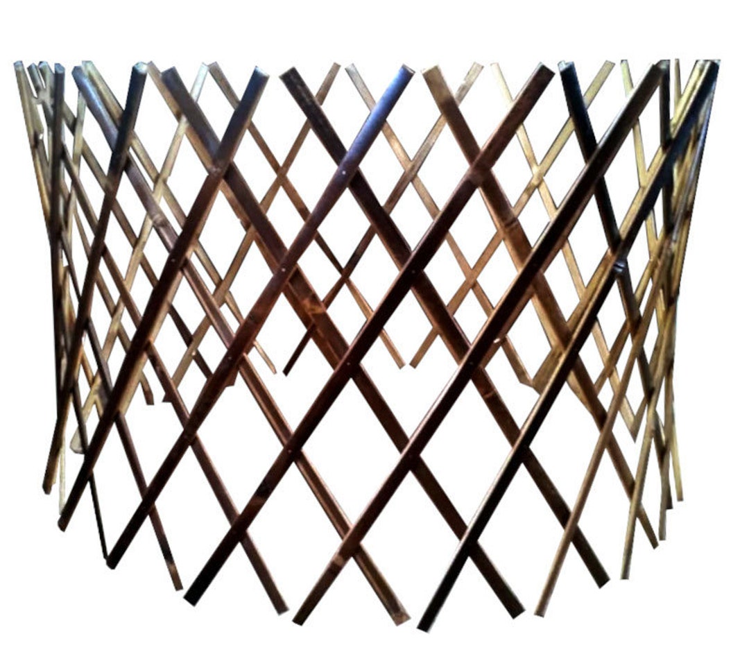 Bamboo Circular Trellis Fence - Etsy
