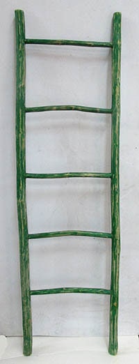Teak Log Wood Ladder Rack - Etsy
