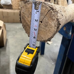 Bark on Teak Timber Log Pole - Etsy