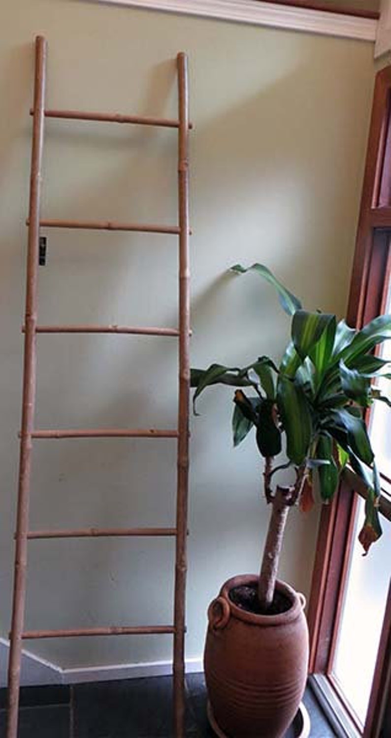 Bamboo Ladder Rack - Etsy
