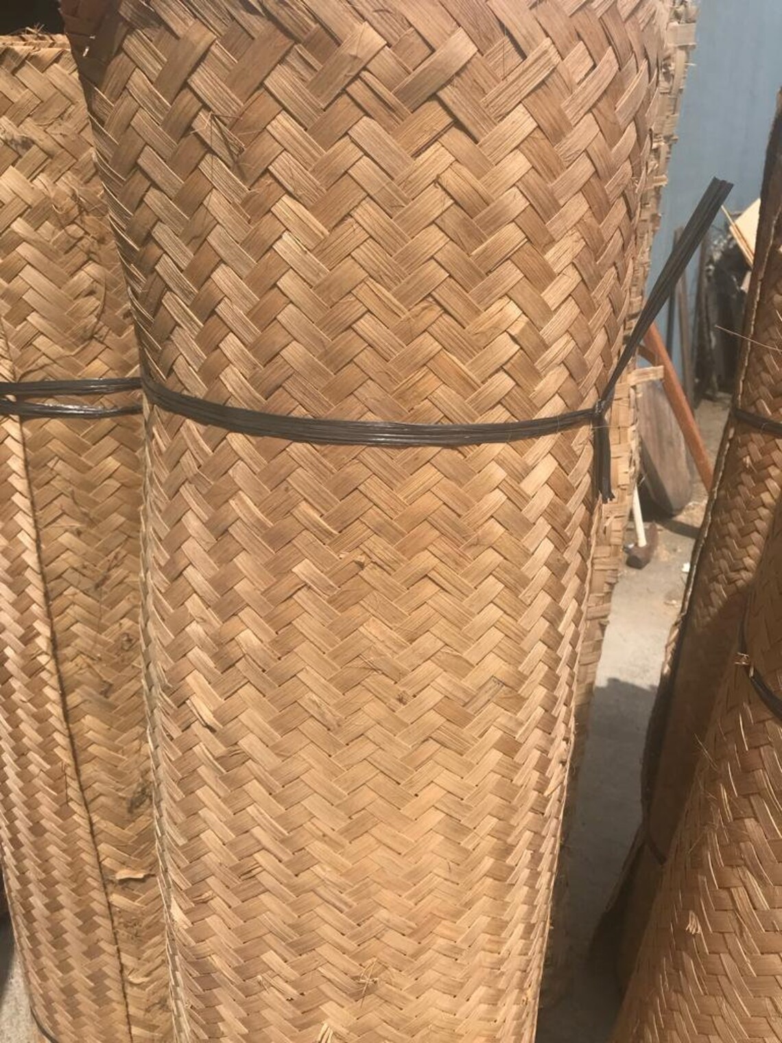 Woven Bamboo Wall Mat - Etsy