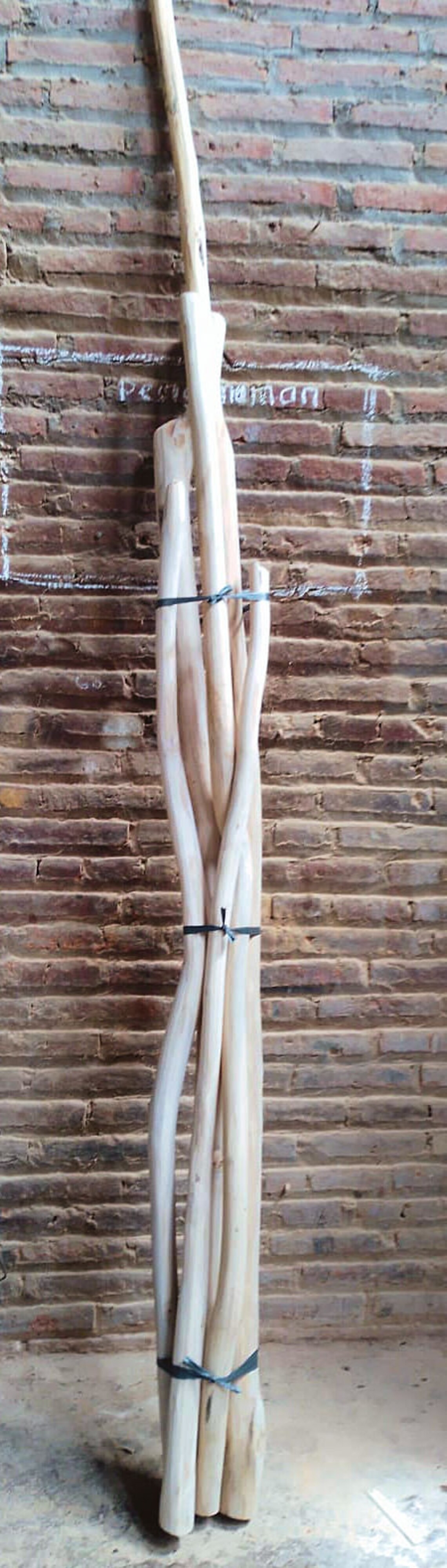 Debarked Driftwood Style Teak Log Pole - Etsy