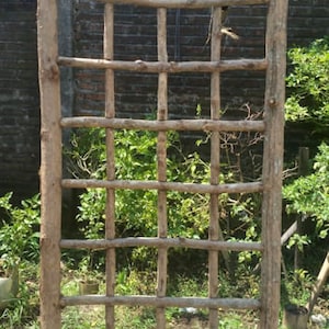 Teak Timber Log Trellis Panel - Etsy