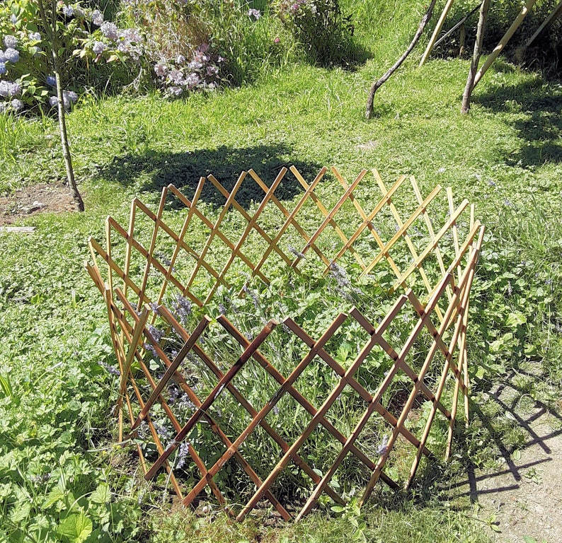 Bamboo Circular Trellis Fence - Etsy