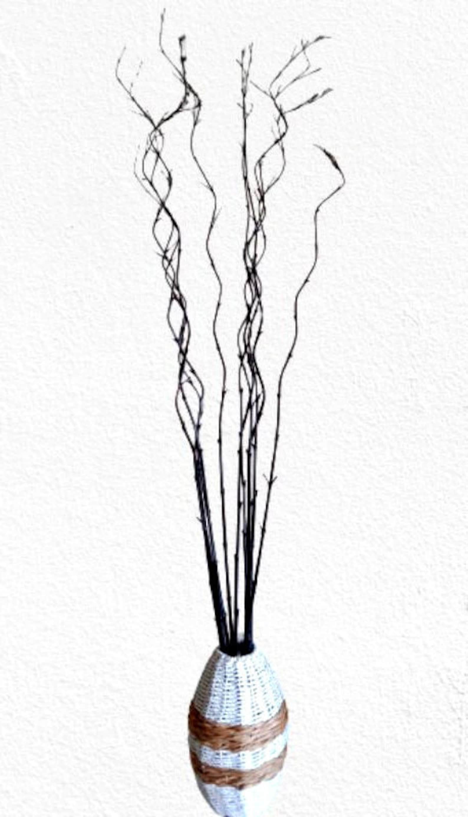 Curly Bamboo Stakes, Black and Natural Yellow, 72" - 78"h X 3/8 ...