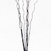 Curly Bamboo Stakes, Black and Natural Yellow, 72" - 78"h X 3/8 ...