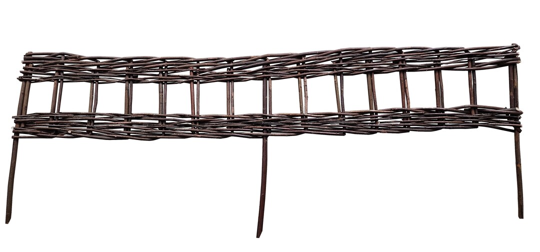 Willow Railing Border Edging , With or Without Bark, 48"l - Etsy