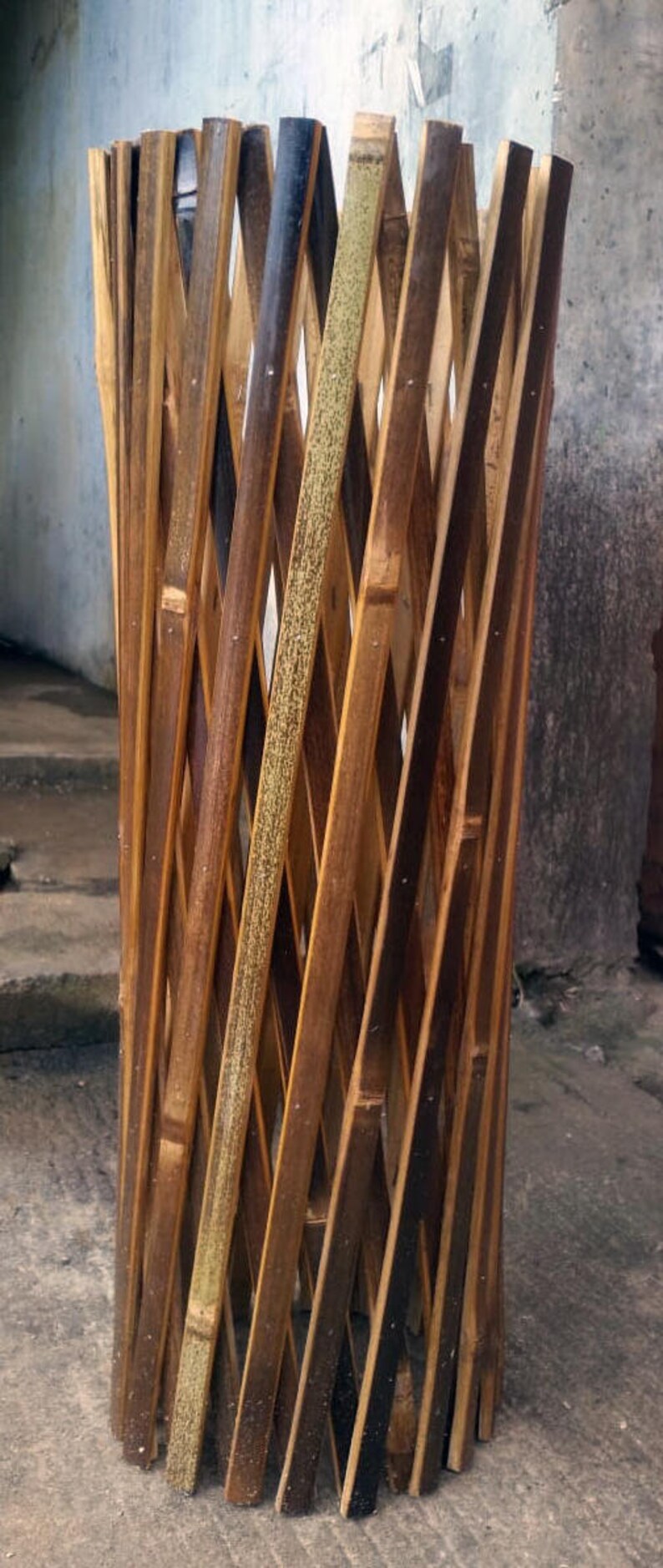 Bamboo Circular Trellis Fence - Etsy