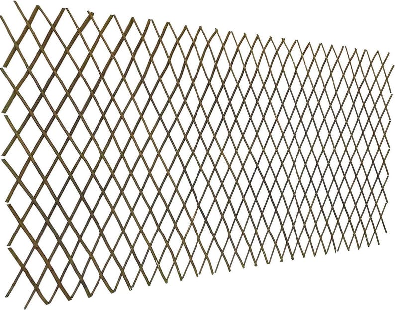 Willow Expandable Trellis Fence, Brown or Debarked - Etsy
