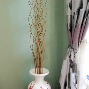 Curly Bamboo Stakes, Black and Natural Yellow, 72" - 78"h X 3/8 ...