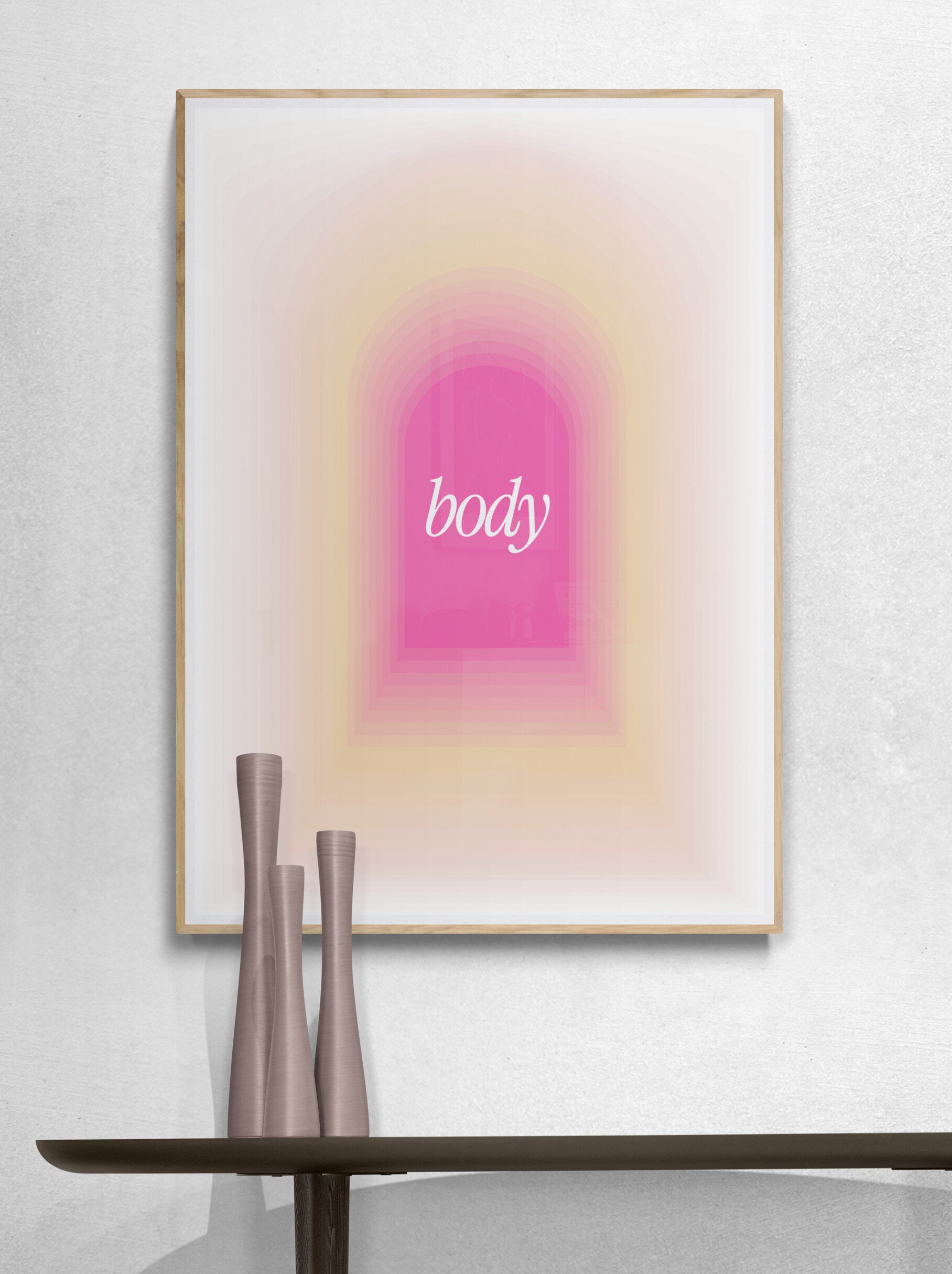 Gallery Wall Art Set of 3 Prints Mind Body Soul Positive - Etsy