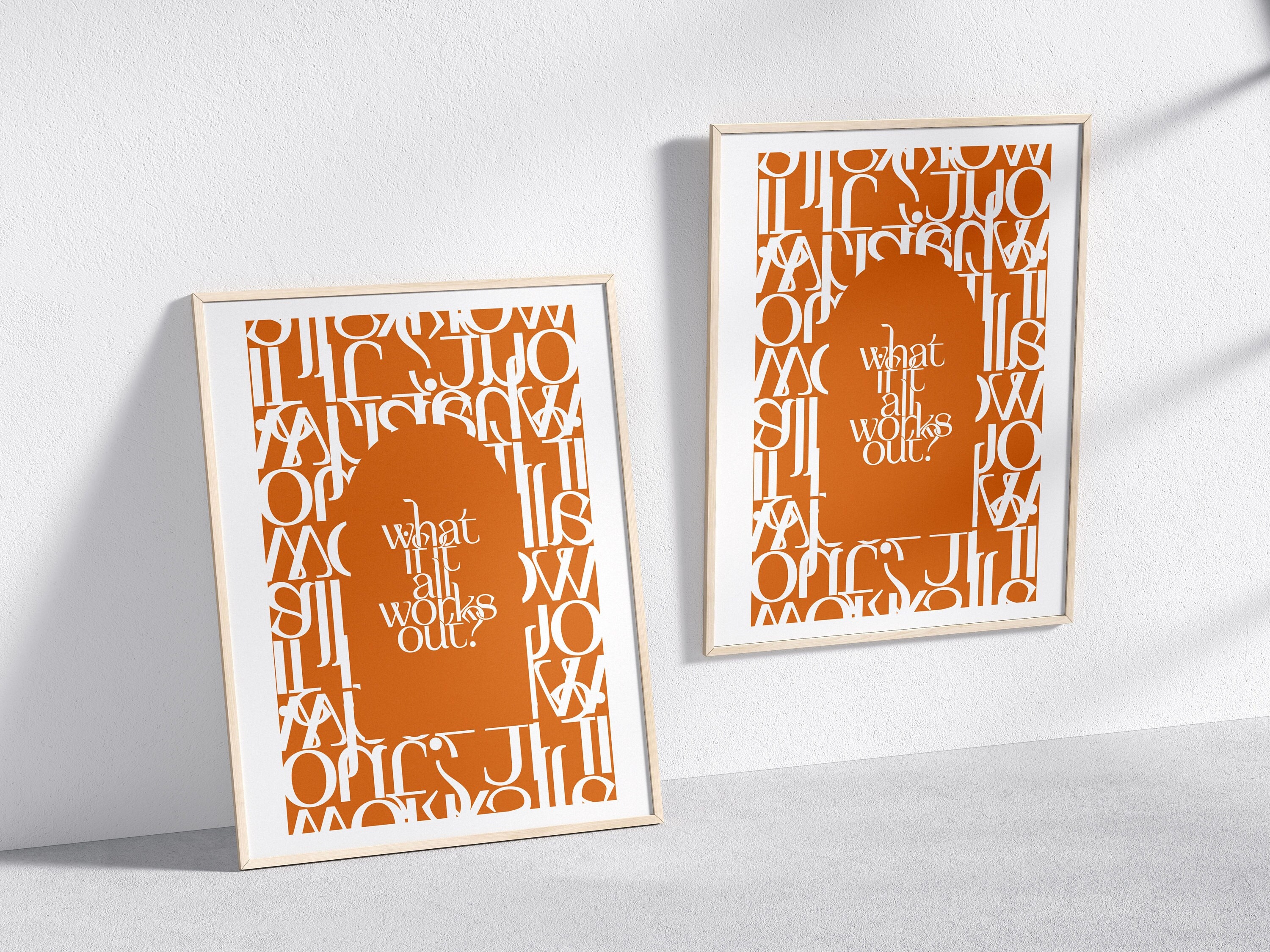 What If It All Works Out Poster Wall Art Print Retro Art - Etsy