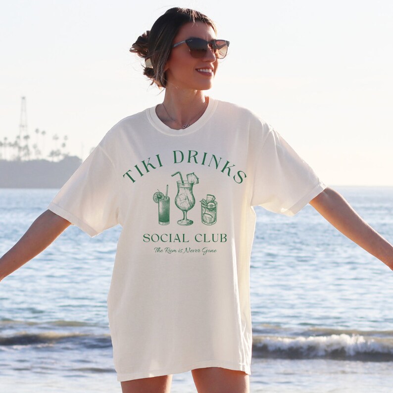 Tiki Drinks Social Club Shirt Rum Shirt the Rum is Never Gone Old Money ...