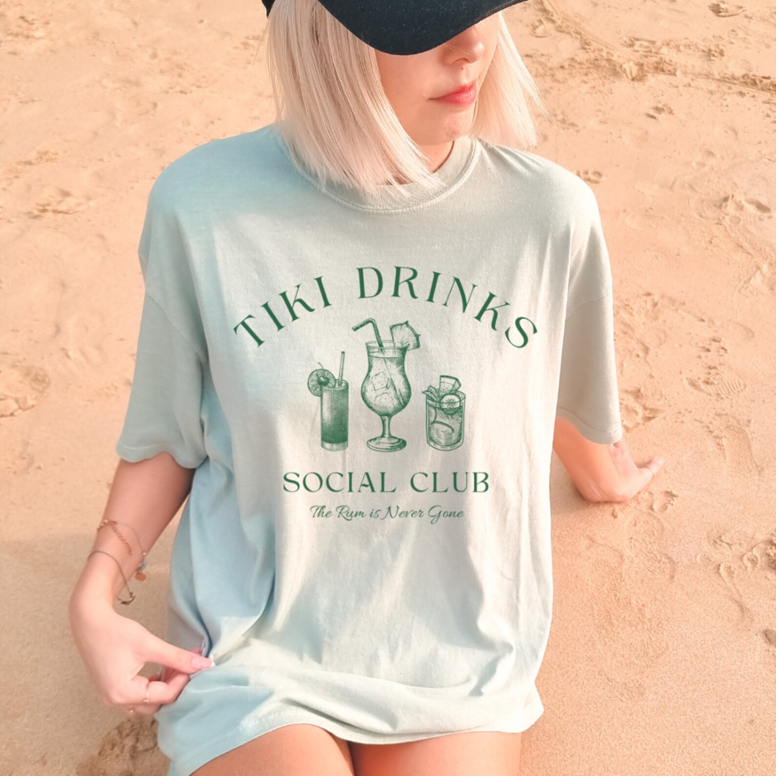 Tiki Drinks Social Club Shirt Rum Shirt the Rum is Never Gone Old Money ...