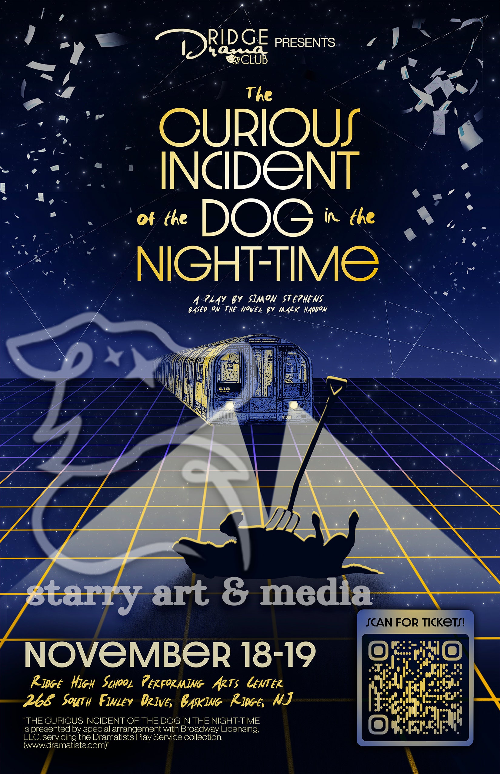 Curious Incident of the Dog in the Night-time Show Poster (customizable ...