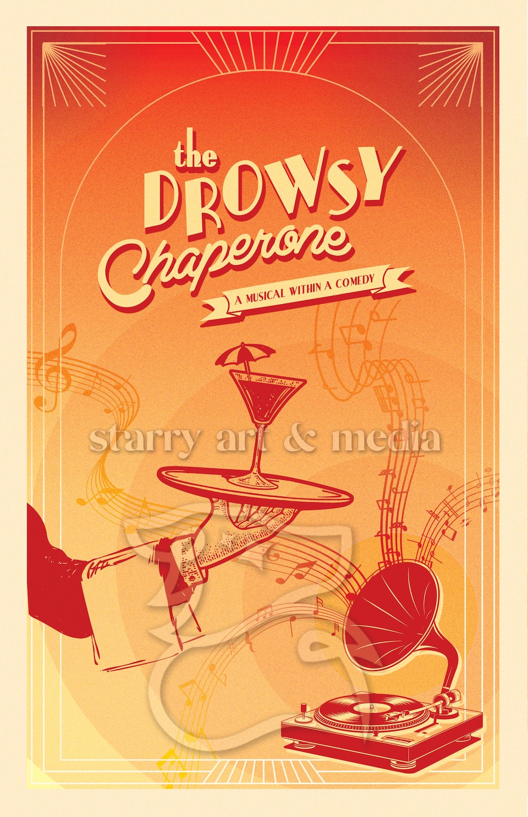 THE DROWSY CHAPERONE Show Poster (customizable) - File Download - Etsy