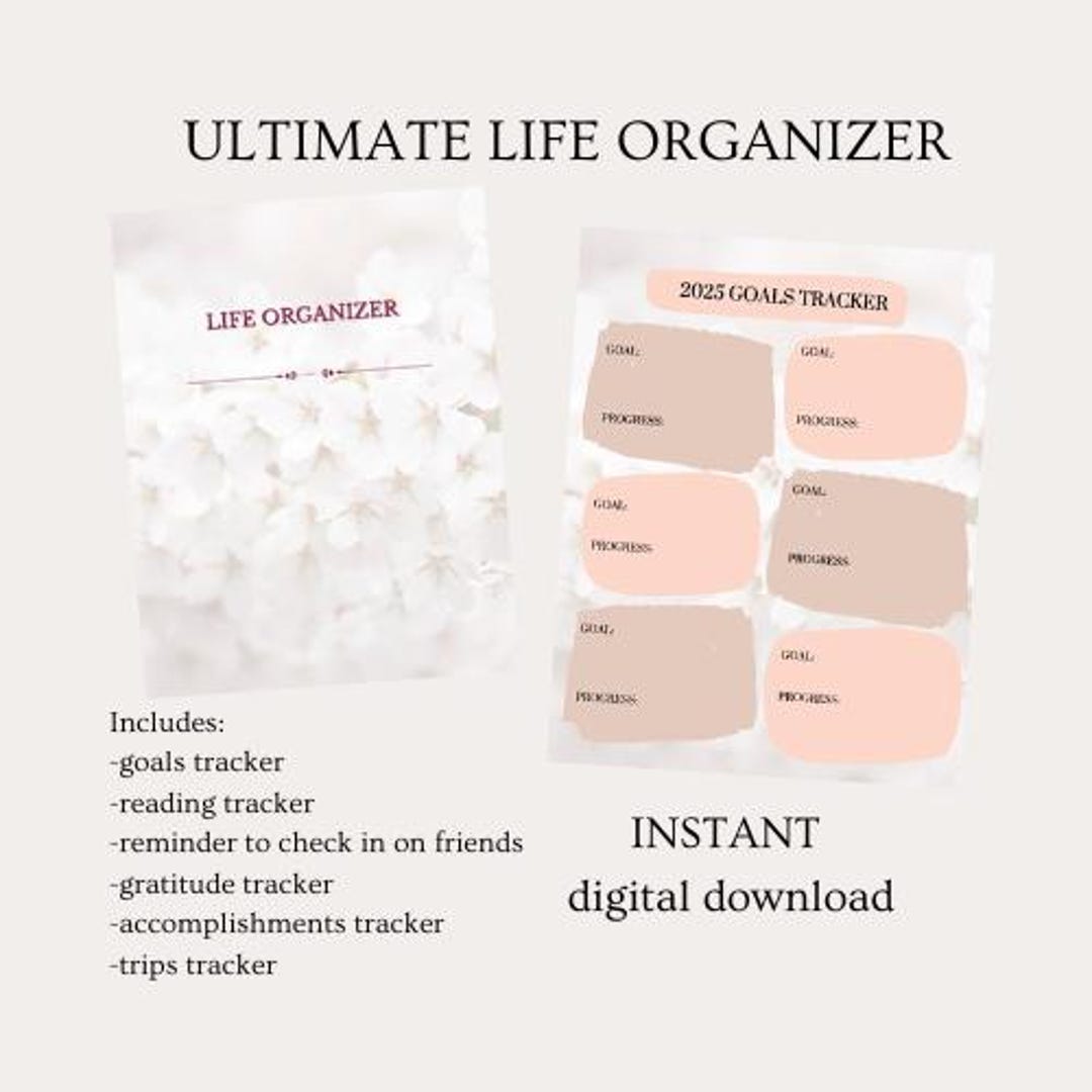 Life Organizer / Goodnotes Planner / iPad Planner / Reading Tracker ...