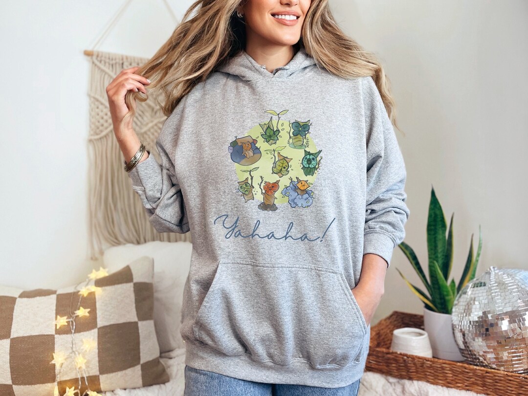 Yahaha Zelda Botw / Totk Korok Friends Premium Unisex Pullover Hoodie ...