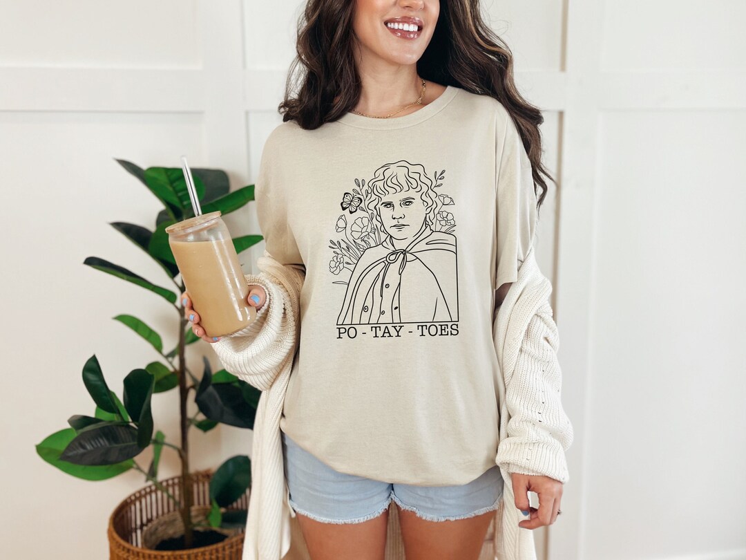 PO-TAY-TOES Lotr Samwise Gamgee Funny Tee Heavyweight Unisex Crewneck T ...