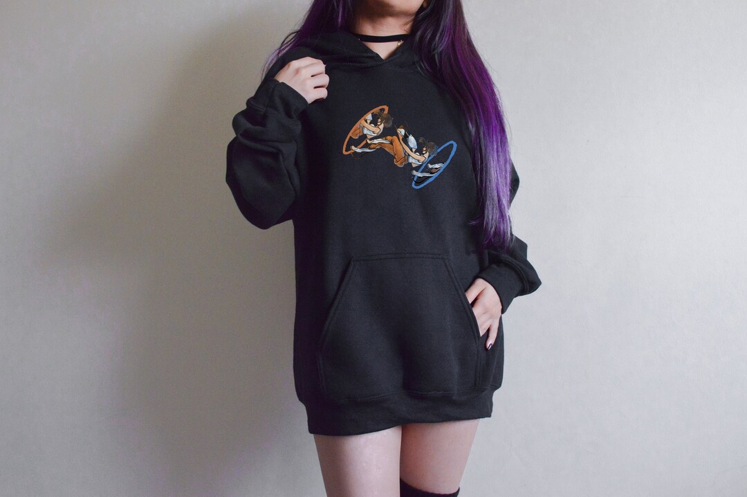 Portal / Portal 2 Chell Falling Premium Unisex Pullover Hoodie Nerd ...