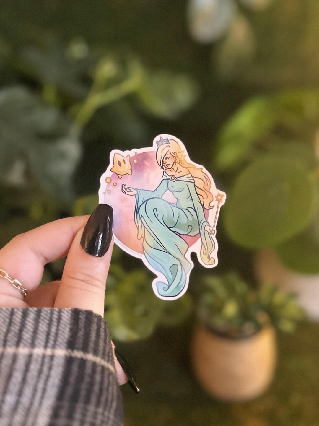 Mario Galaxy Inspired Rosalina and Luma Sticker | Nerd / Geek / Video ...