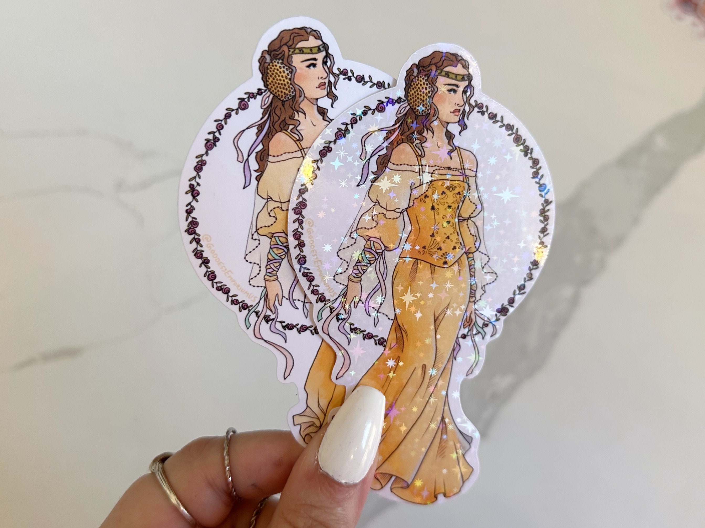 Disney / Star Wars & Art Nouveau Inspired Sticker of Padme - Etsy Canada