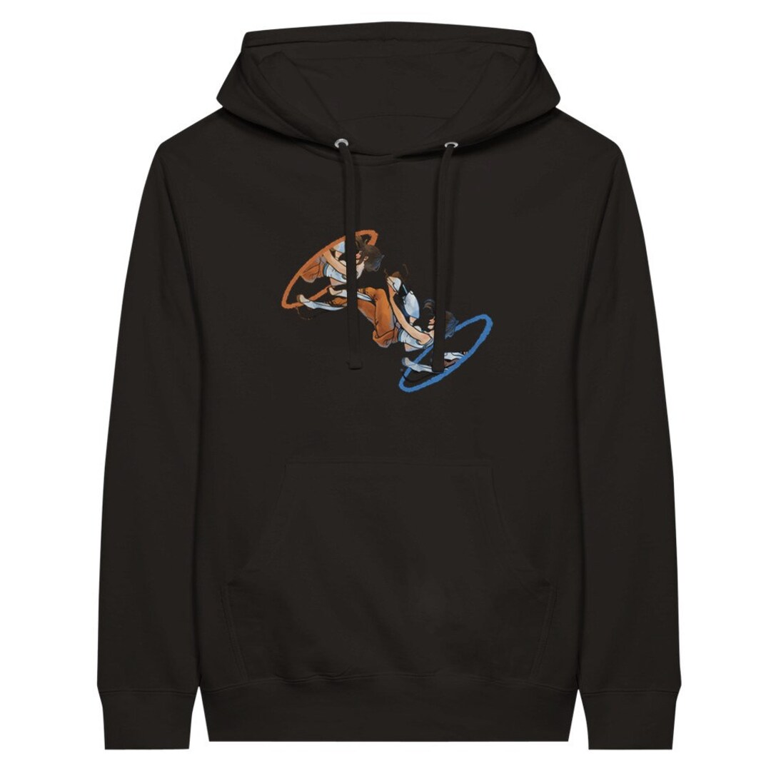 Portal / Portal 2 Chell Falling Premium Unisex Pullover Hoodie Nerd ...