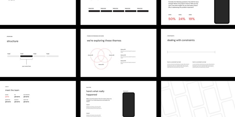 Figma Case Study Template Light and Dark Minimalist Template for ...
