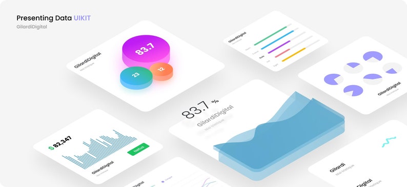 Presenting Data UI Kit | for Freelancers, UX/UI Designers, Web ...