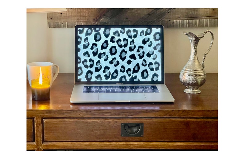 Desktop Wallpaper - Digital Wallpaper- Leopard Print - Etsy