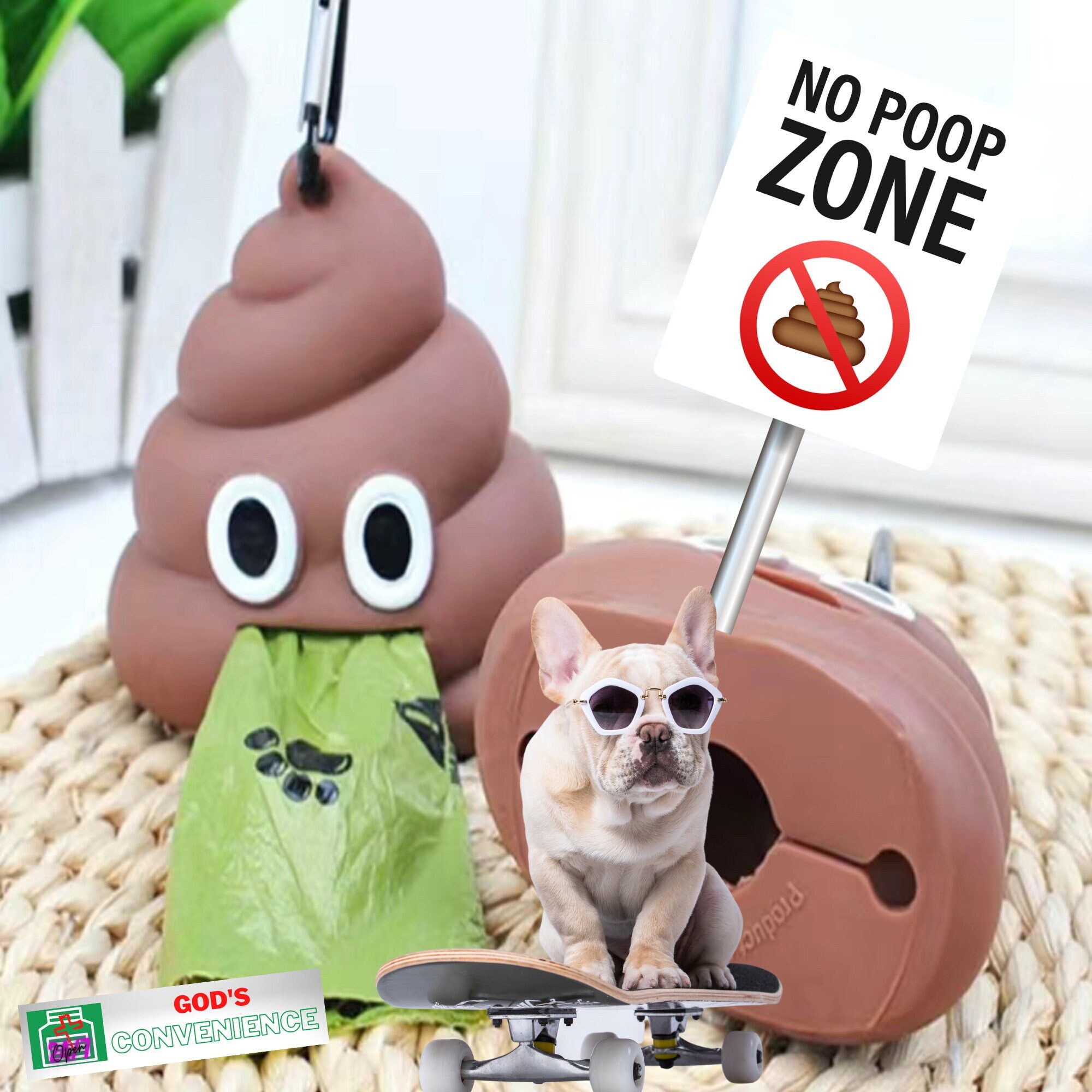 Portable Poop Bags for Pets With poop Shaped Storage Box, Waste Bag ...