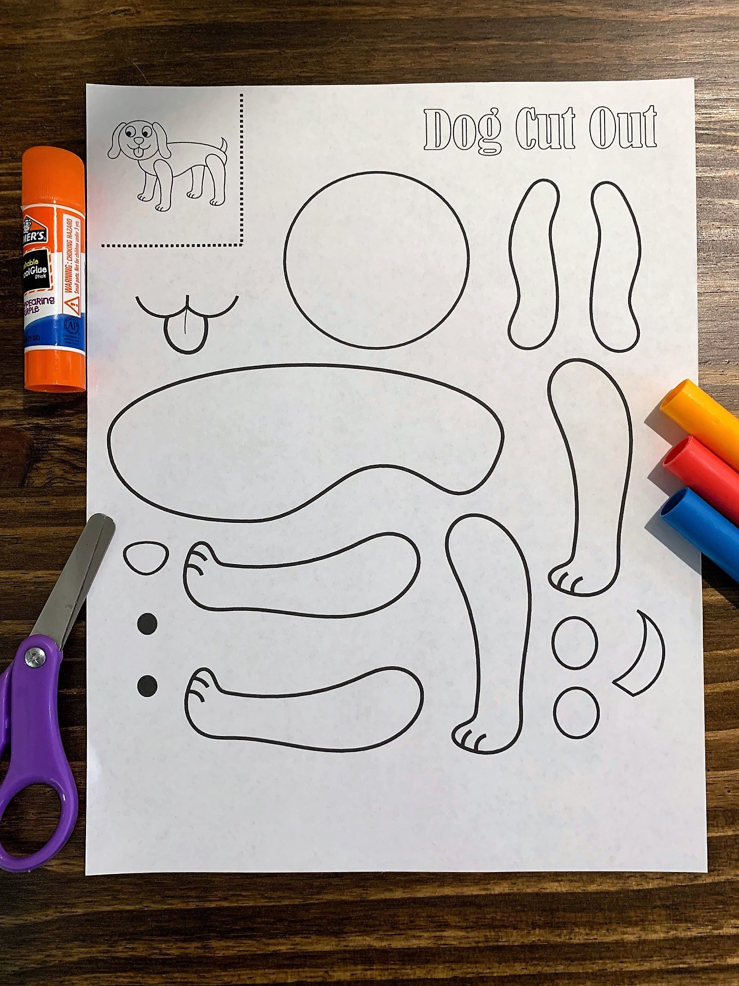 Printable Animal Cutout Pack for Kids, Kids Cut-out Craft Sheets, PDF ...