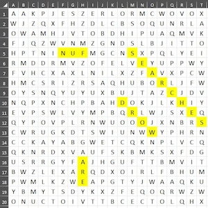 Excel Word Search Generator, Word Search, Microsoft Excel Macro Enabled ...