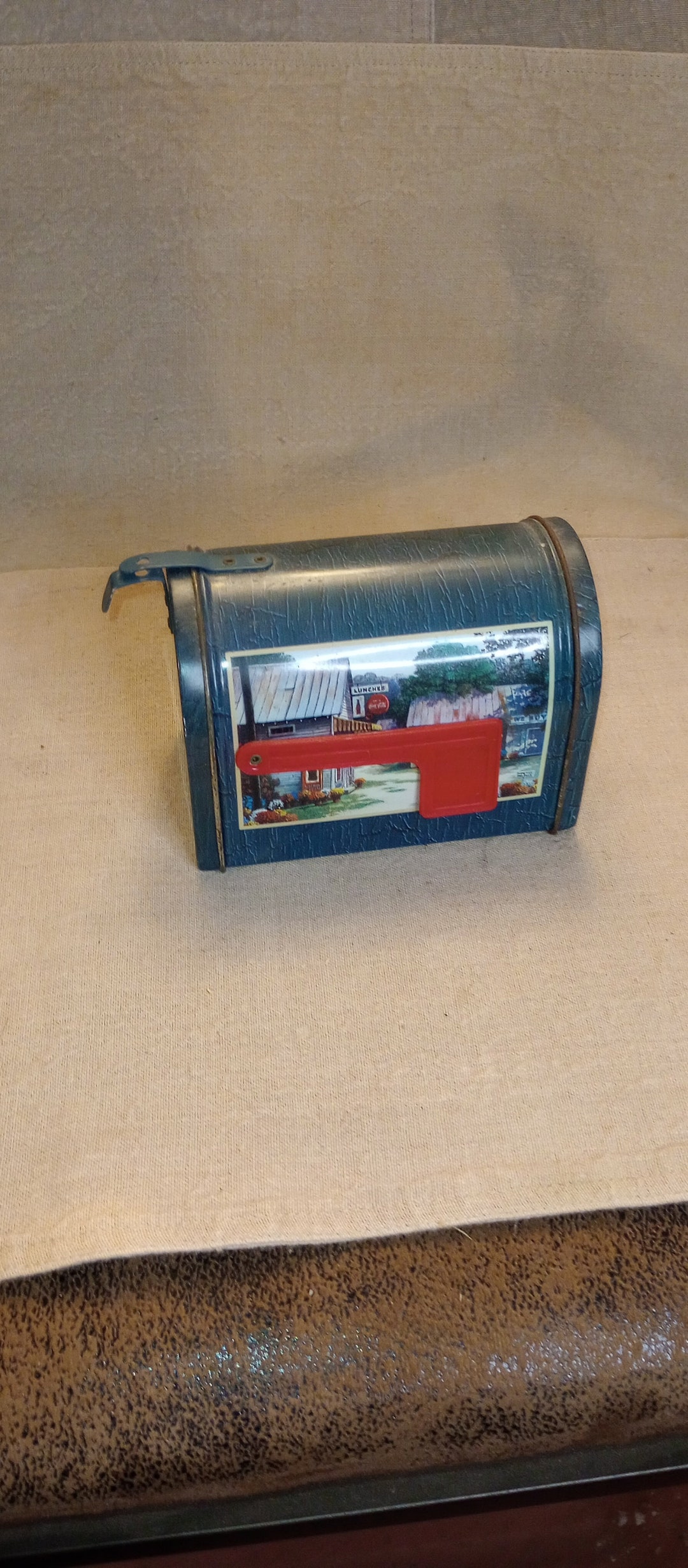 Vintage 1999 Coca-cola Tin Box Mail Box - Etsy