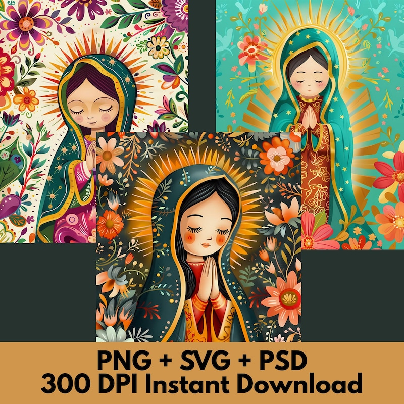 Virgin Mary Icon - Etsy