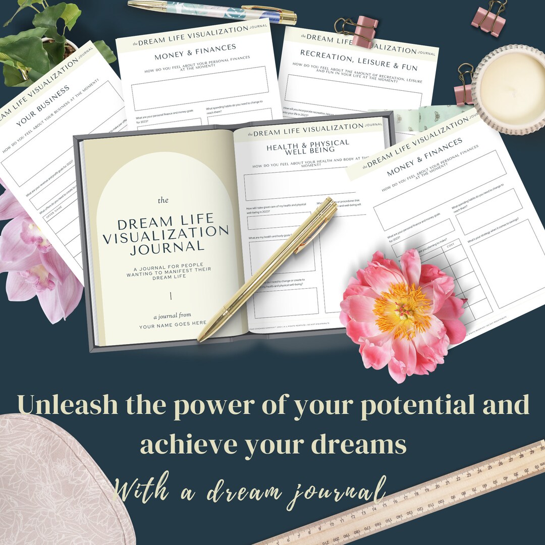 The Dream Life / Success Visualization Journal INSTANT Download - Etsy