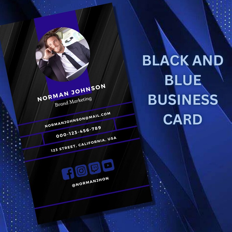 Editable Business Card Template: Modern VIP Design (PDF) - Etsy