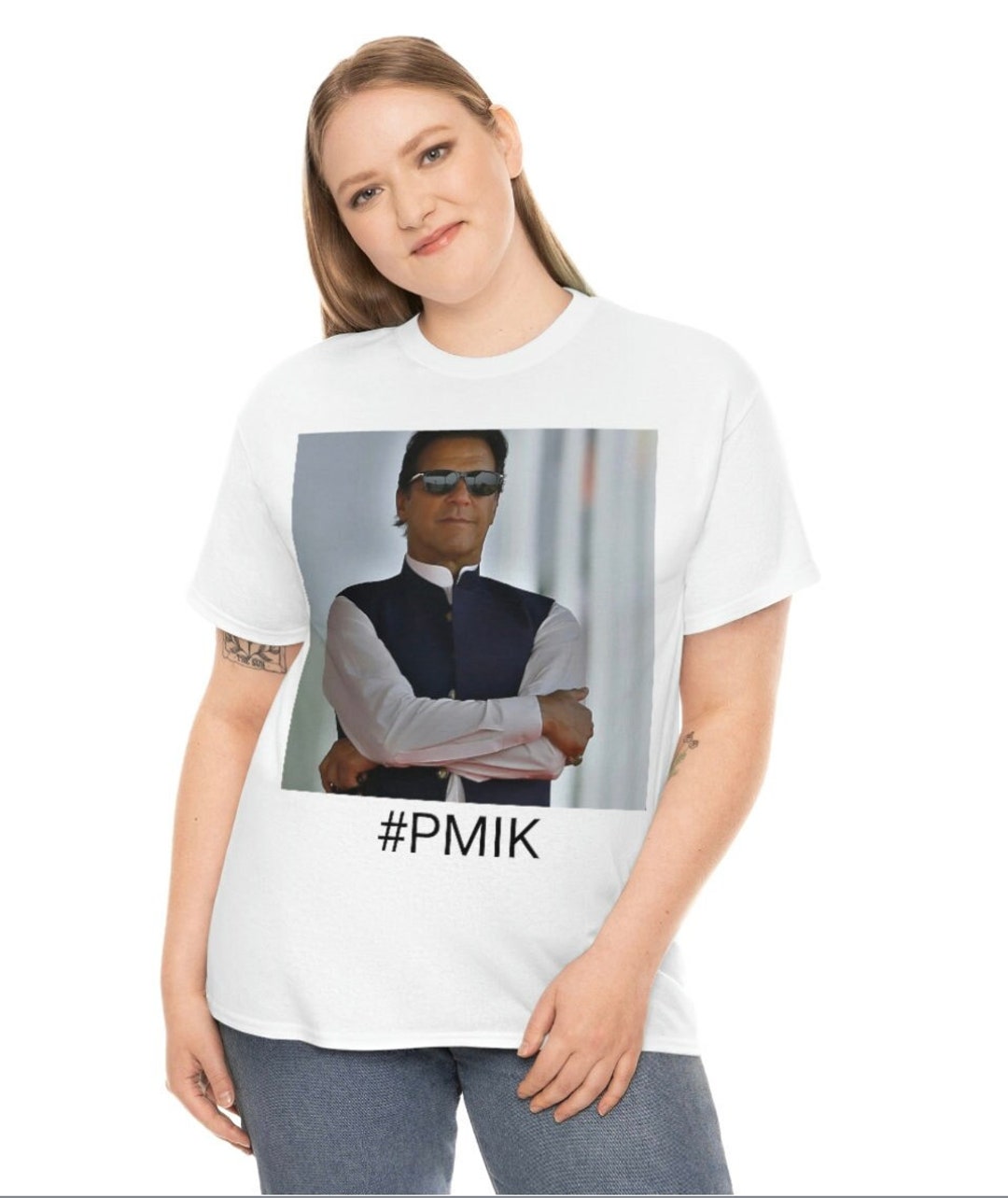 Unisex Heavy Cotton Tee/ Pti T Shirt/ Imran Khan/ Imported Hakoomat ...