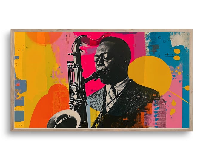 Samsung Frame TV Abstract Art | Modern Art | Jazz Band | Colorful ...