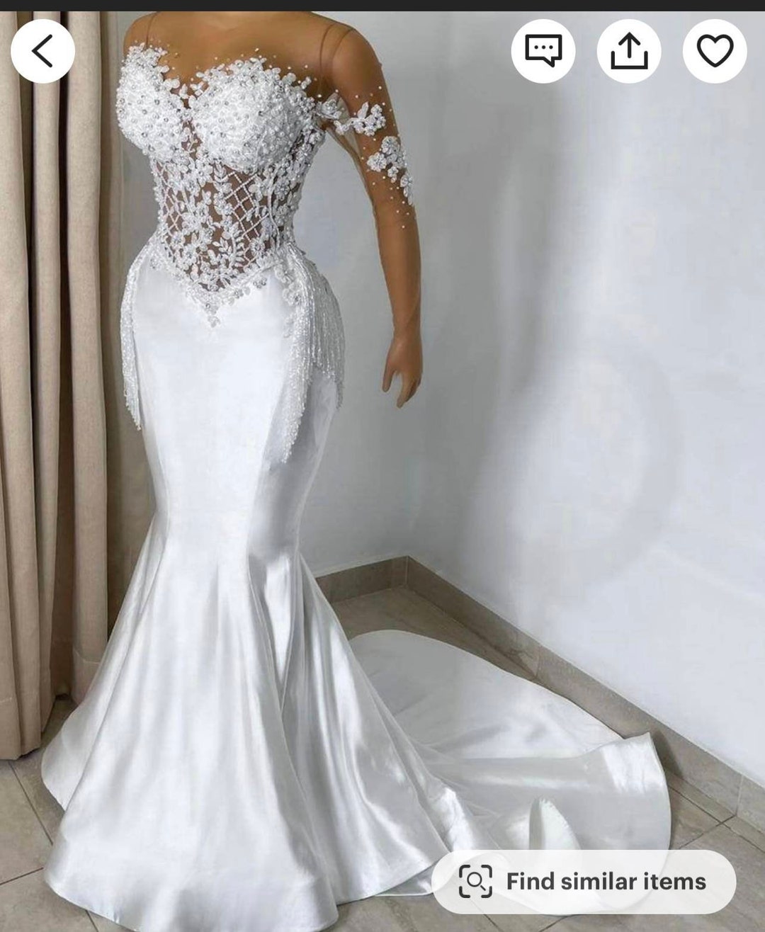Elegant Mermaid Wedding Dressexotic Prom Dress Available In Etsy