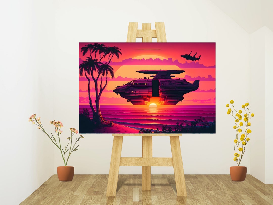 Future Nostalgia Printable Poster Digital Art Instant Download Gift ...