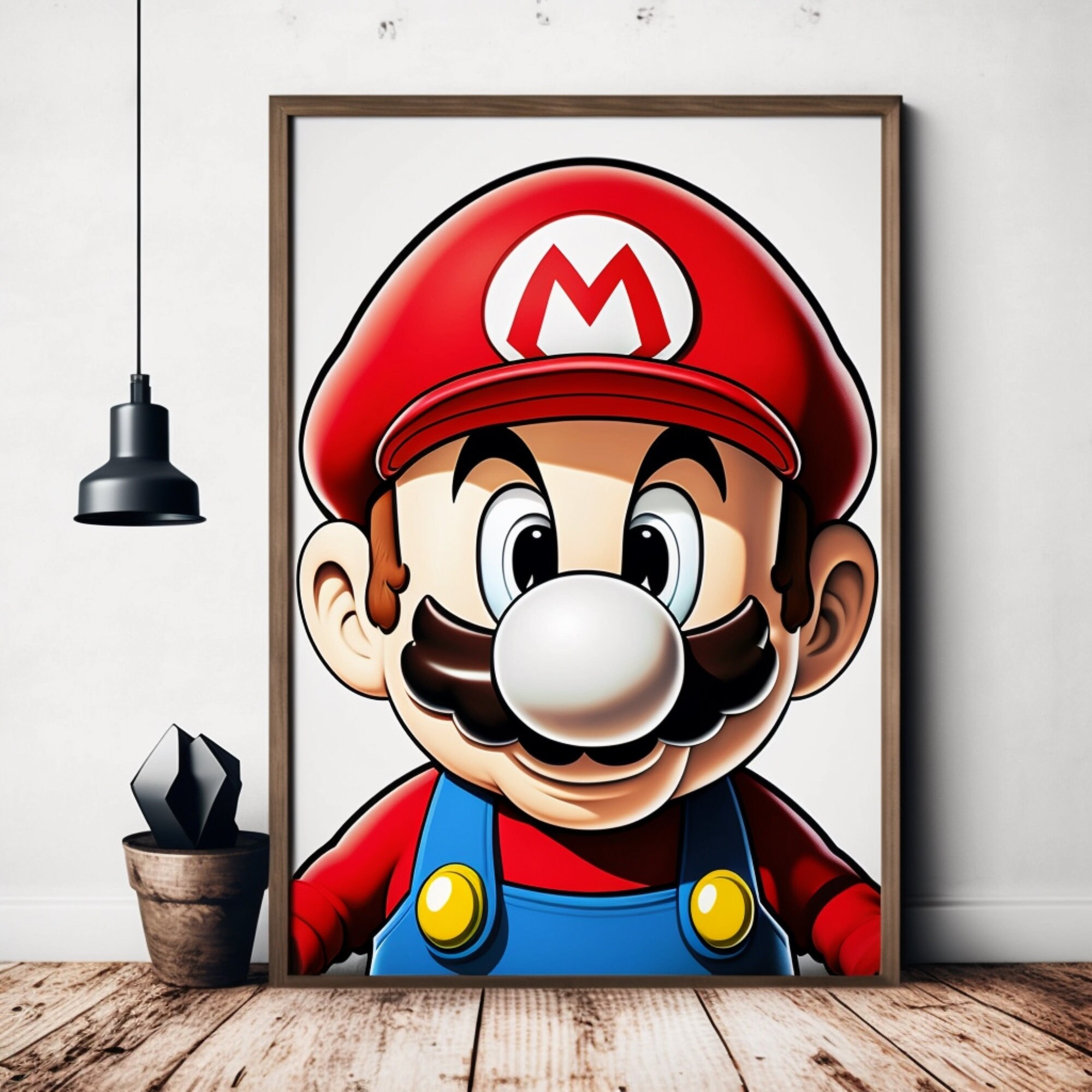 Super Mario Contemporary Wall Art Set of 3 Printable Downloadable ...
